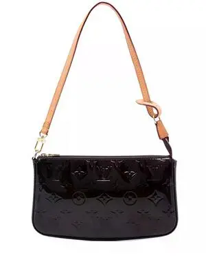 LOUIS VUITTON 2015 Monogram Vernis Pochette Accessoires Shoulder Bag - Purple