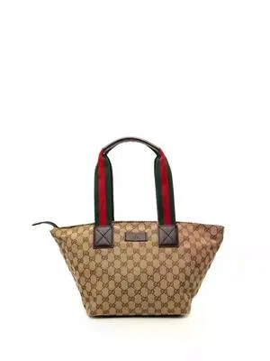 Gucci 2000-2015 Gg Canvas Web Tote Bag - Neutrals