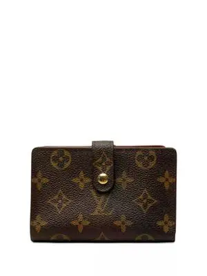 LOUIS VUITTON 2001 Monogram French Purse Small Wallets - Brown