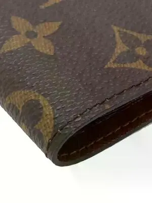 LOUIS VUITTON 2007 Monogram Porte Cartes Credit Pression Card Holder - Brown