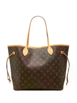 LOUIS VUITTON 2014 Monogram Neverfull Mm Tote Bag - Brown
