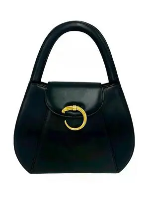 Cartier 2000-2026 Leather Panthere Handbag - Black