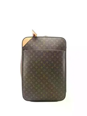 LOUIS VUITTON 2015 Monogram Pegase 55 Travel Bag - Brown