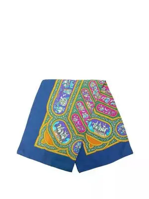 Hermès 2000-2020 Qalamdan Silk Scarf Scarves - Blue