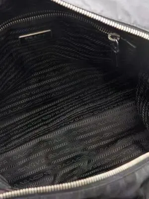 Prada Saffiano Trimmed Tessuto Tote Bag