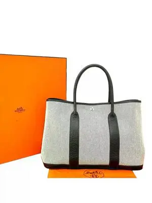 Hermès 2000-2026 Toile And Negonda Garden Party 36 Tote Bag - Grey