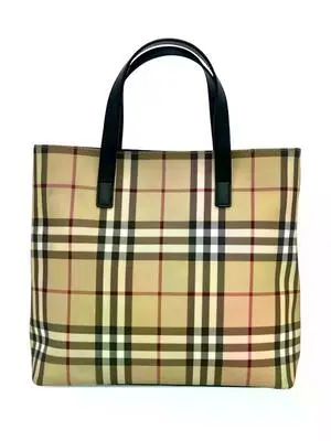 Burberry 2000-2017 House Check Canvas Tote Bag