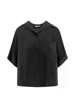 HEVO Cropped Bowling-collar Shirt