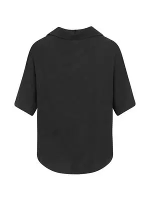 HEVO Cropped Bowling-collar Shirt