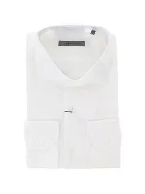 Corneliani Spread-collar Cotton Shirt - White