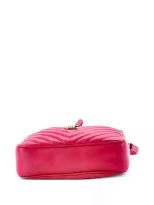 Saint Laurent Lou Camera Bag Matelasse Chevron Leather Small Crossbody Bag - Black