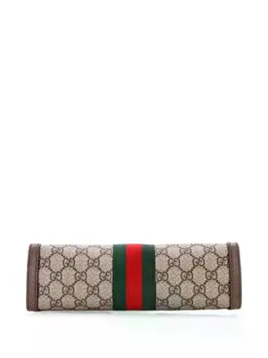 Gucci Ophidia Chain Shoulder Bag Gg Coated Canvas - Brown