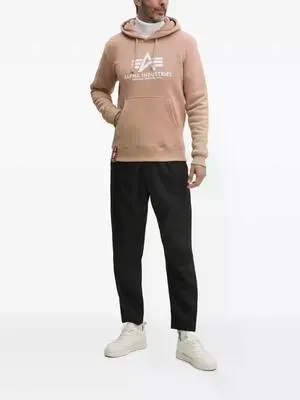 Alpha Industries Logo-print Drawstring Hoodie