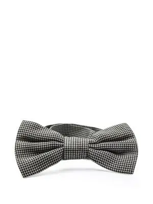 Dolce & Gabbana Houndstooth Bow Tie - Black