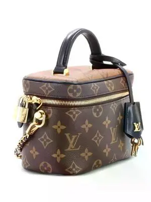 LOUIS VUITTON Reverse Monogram Canvas Pm Satchel - Brown