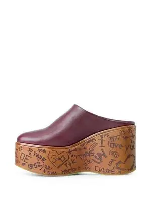 Chloé Maxime Wedge Mules
