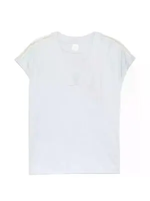 Eleventy V-neck T-shirt With Cap Sleeves