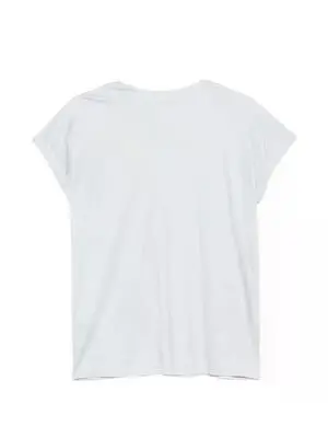 Eleventy V-neck T-shirt With Cap Sleeves
