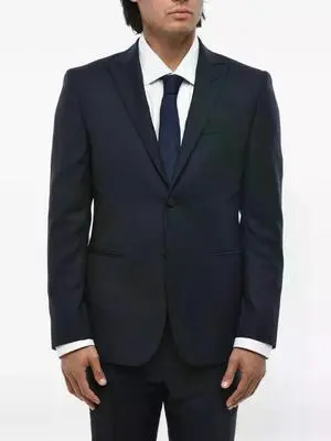 Corneliani Single-breasted Peak-lapel Blazer - Blue