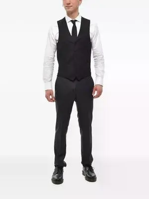 Corneliani Virgin-wool Waistcoat - Black