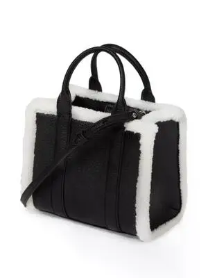Karl Lagerfeld Mini Rue St-guillaume Shearling Square Tote Bag