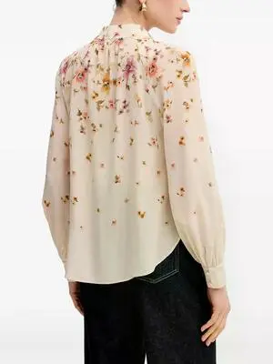 Luisa Spagnoli Floral-print Silk Blouse