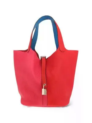 Hermès 2022 Picotin Casaque Tote Bag - Red