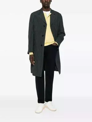 ROMEO GIGLI 1990s Stripe-pattern Single-breasted Coat