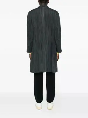 ROMEO GIGLI 1990s Stripe-pattern Single-breasted Coat