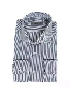 Corneliani Awning-striped French-collar Shirt