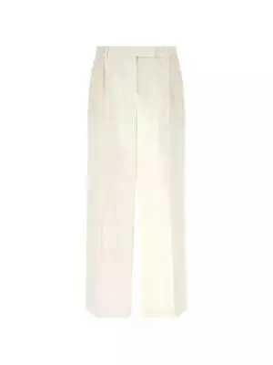 MISENITHE Dino Pleat-detail Trousers - Neutrals