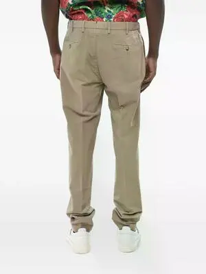 Incotex Pleated Tapered Trousers - Neutrals