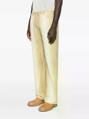 Roberto Cavalli 2000s Snakeskin-effect Straight-leg Trousers