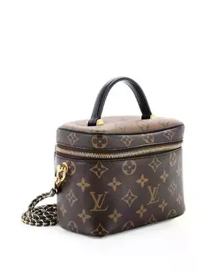 LOUIS VUITTON Vanity Handbag Reverse Monogram Canvas Pm Satchel