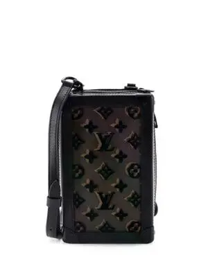 LOUIS VUITTON Vertical Soft Trunk Bag Monogram Tuffetage Canvas Crossbody Bag