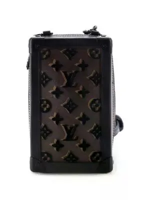 LOUIS VUITTON Vertical Soft Trunk Bag Monogram Tuffetage Canvas Crossbody Bag