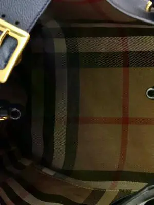 Burberry Buckle Leather Medium Tote Bag
