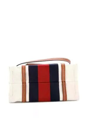 Gucci Interlocking G Web Canvas Mini Tote Bag - Brown