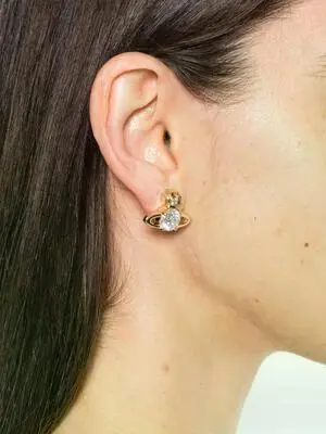 VIVIENNE WESTWOOD Reina Crystal Orb Earrings - Gold