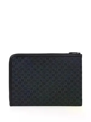 Smythson Small Stamp-canvas Laptop Case