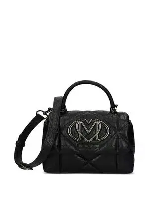 Moschino Logo-appliqué Tote Bag - Black
