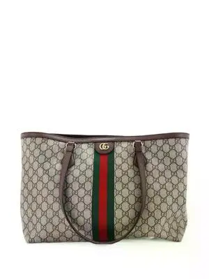 Gucci Ophidia Shopping Gg Coated Canvas Medium Tote Bag - Brown