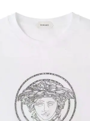 Versace Embroidered Cotton-jersey T-shirt