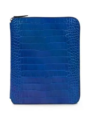Smythson Mara A5 Writing Folder - Blue