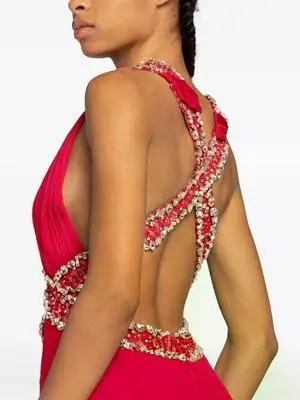 Roberto Cavalli Embellished Sleeveless Gown