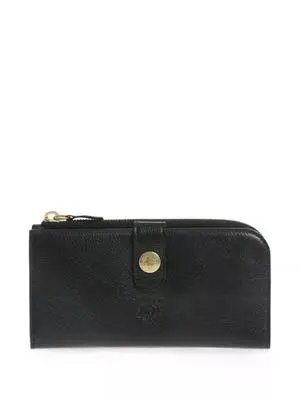 Il Bisonte Hammered Leather Engraved-logo Wallet