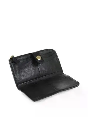 Il Bisonte Hammered Leather Engraved-logo Wallet