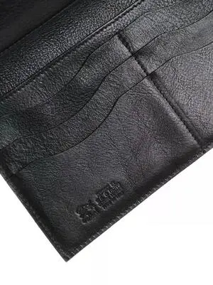 Il Bisonte Hammered Leather Engraved-logo Wallet