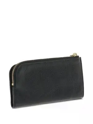 Il Bisonte Hammered Leather Engraved-logo Wallet - Black
