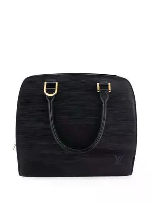 LOUIS VUITTON Pont Neuf Handbag Epi Leather Pm Satchel - Black